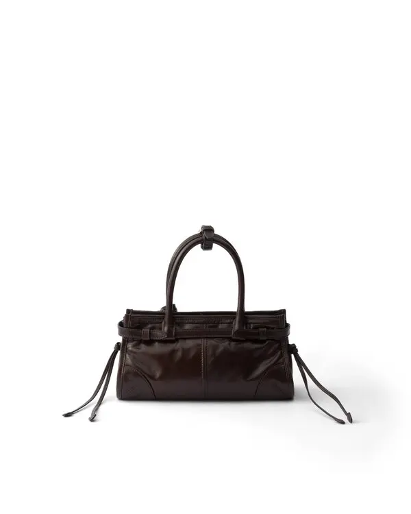Prada Bonnie Leather Mini-bag - Brown