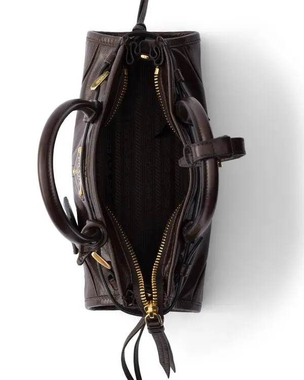 Prada Bonnie Leather Mini-bag - Brown