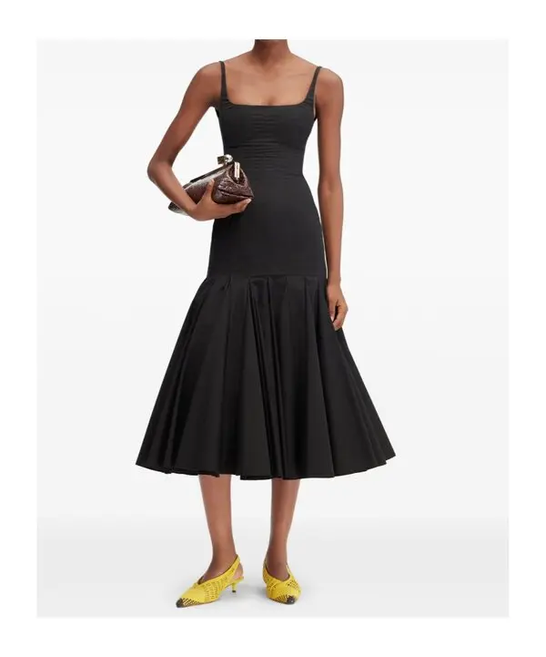 Jacquemus The Agave Flared Midi Dress
