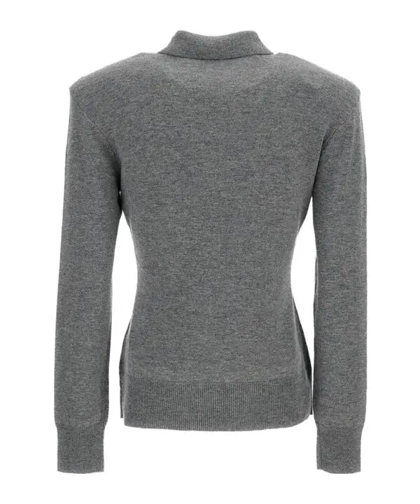 ROTATE BY BIRGER CHRISTENSEN Long-sleeved Polo Sweater