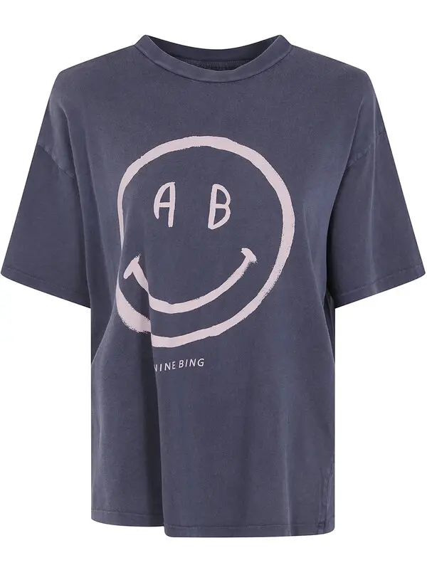 ANINE BING T-shirt Stampa Smiley "cade
