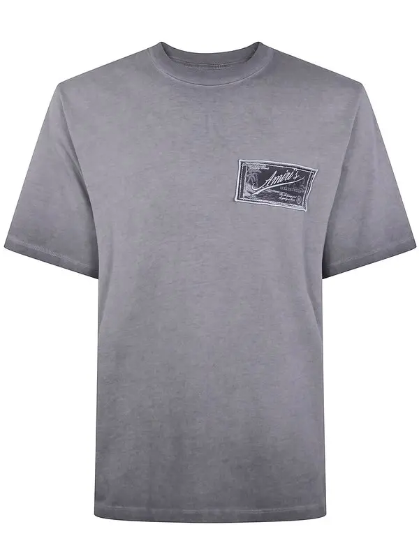Amiri T-shirt Logo "quality Goods Patch Lj Gd Reg - Black