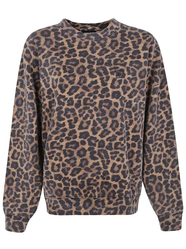 ANINE BING Sweatshirt Leopardata "miles