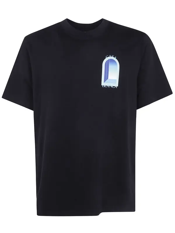 Casablanca T-shirt Ica Corto "classic T-shirt - Black