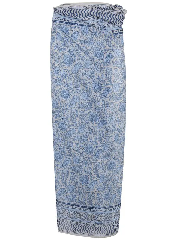 MC2 SAINT BARTH Maxi Skirt - Blue