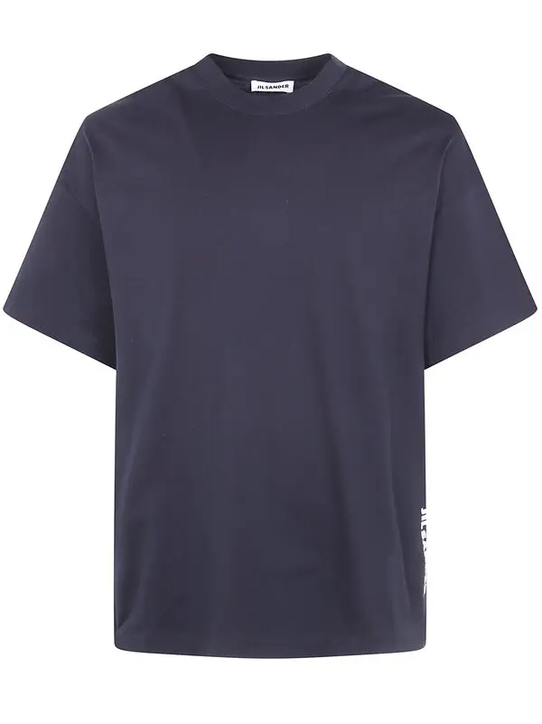 JIL SANDER T-shirt Ica Corta Stampa "j22gc0277.j20348 001 - Black
