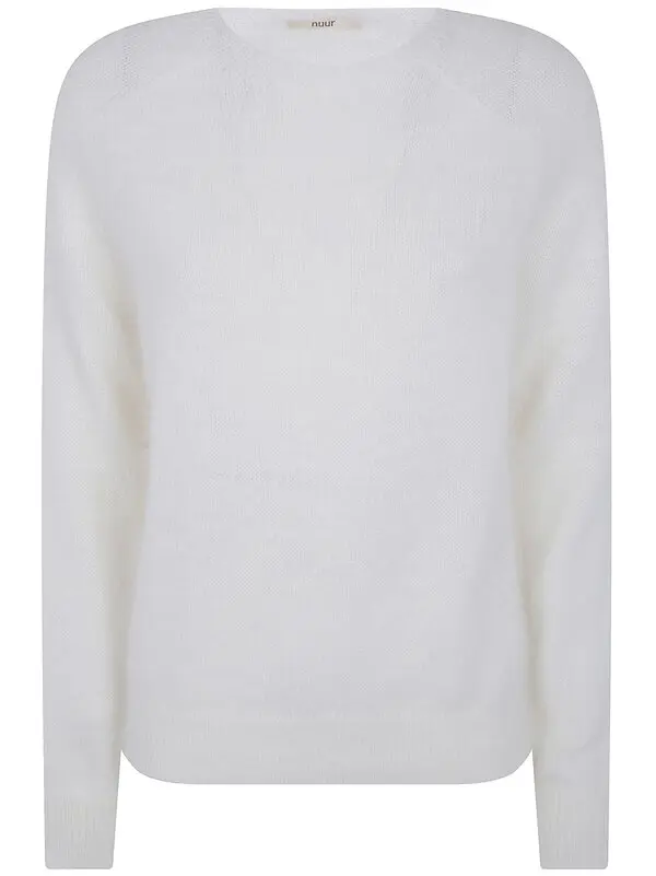 NUUR Maglione Iche Lunghe Girocollo "boxy Long Sleeves