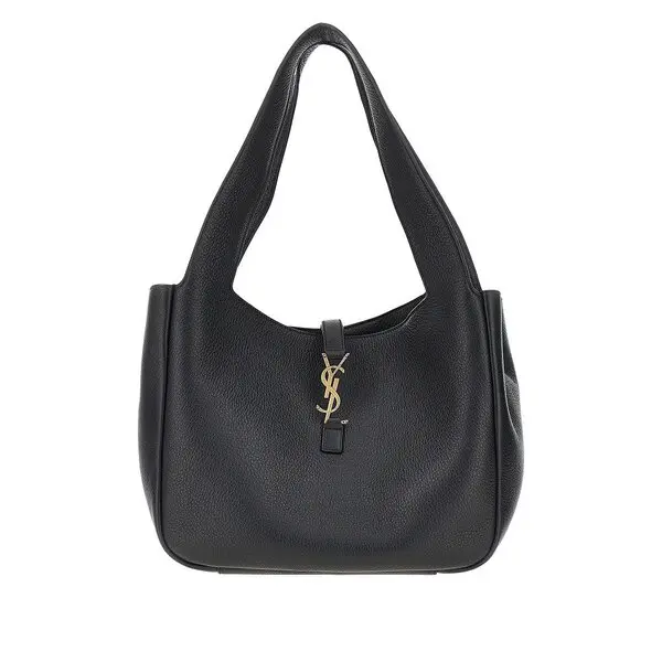 Saint Laurent Le 5 À 7 Grained Leather Shopping Bag - Black