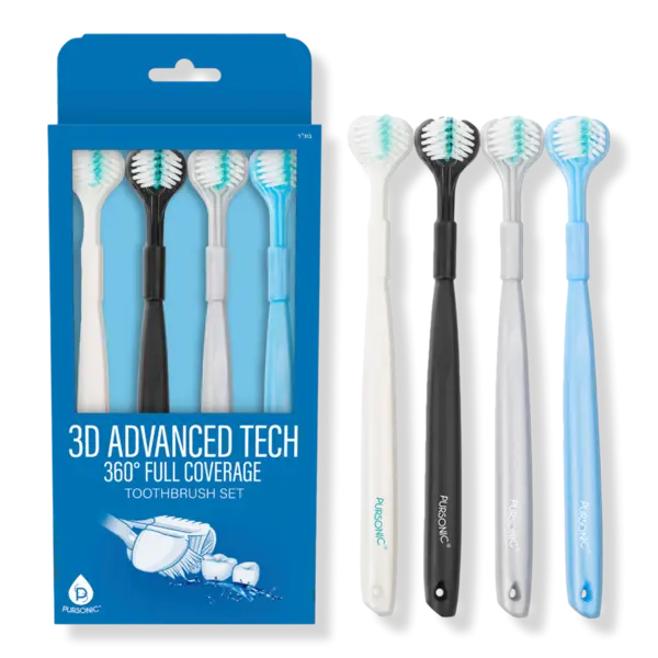 PURSONIC 3d Advanced Tech 360° Full Coverage Toothbrush - Blue
