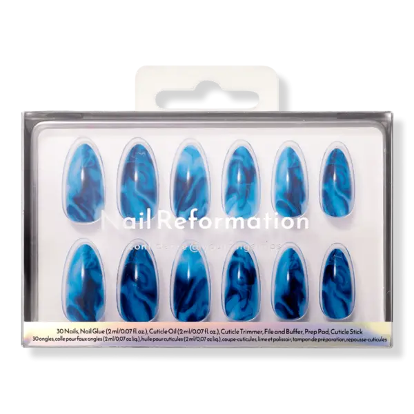 NAIL REFORMATION Blue Quartzite Press On Nails - One-color