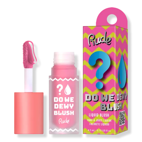 RUDE Do We Dewy Liquid Blush - Peony