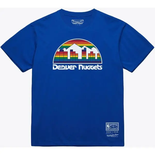 Mitchell & Ness Denver Nuggets Hardwood Classics Arch Logo T-shirt - Royal
