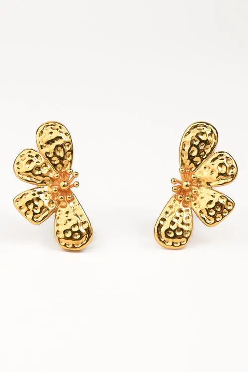 ZYNNIA COLLECTIVE Textured Bloom Studs