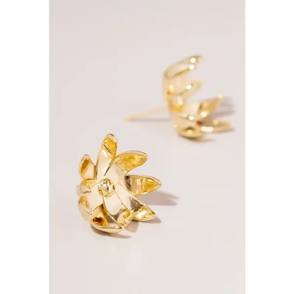 ZYNNIA COLLECTIVE Full Bloom Studs - Gold