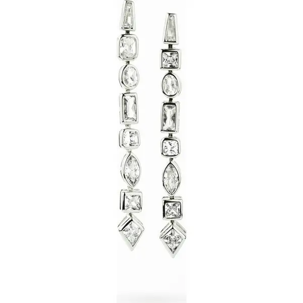 ZYNNIA COLLECTIVE Facet Earrings - Silver