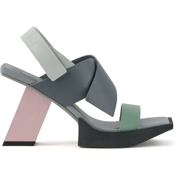 United Nude Construct Hi Sandals With Sculpted Heel - Arquitec