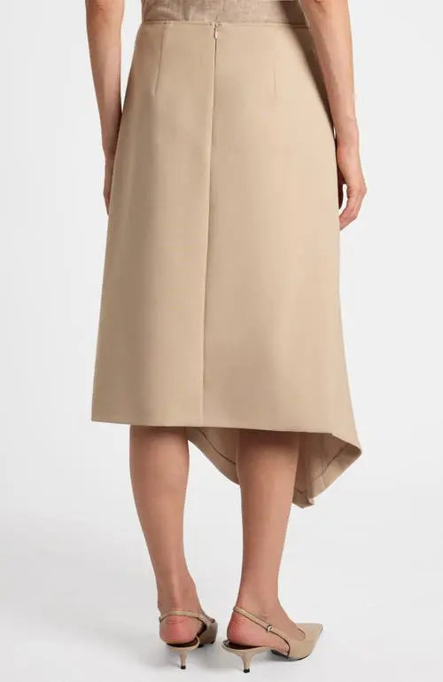 Santorelli Myna Asymmetrical Midi-length Skirt