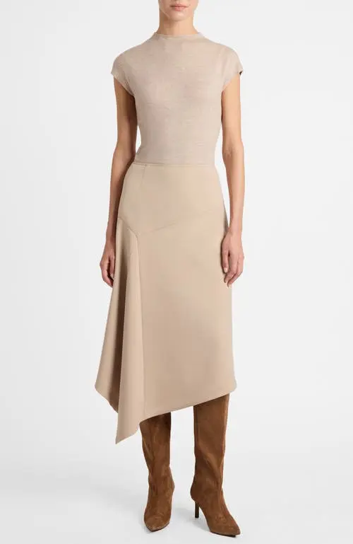 Santorelli Myna Asymmetrical Midi-length Skirt