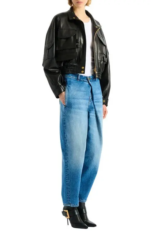Balmain Lambskin Bomber Jacket