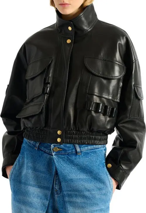 Balmain Lambskin Bomber Jacket