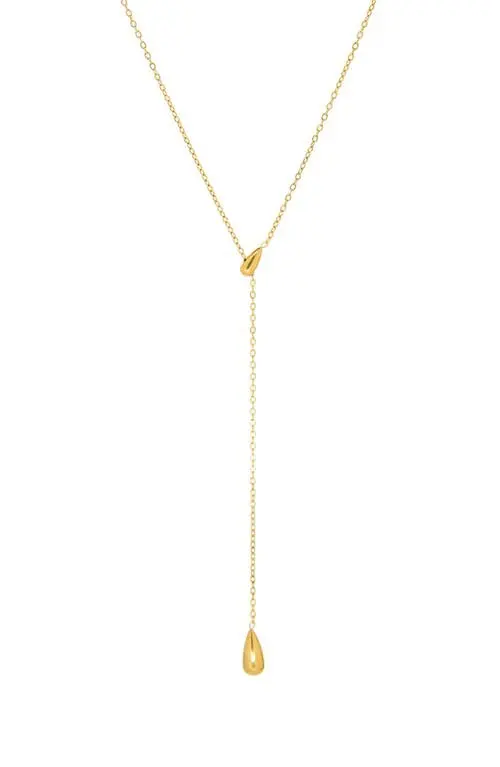 MARLYN SCHIFF Droplet Lariat Necklace
