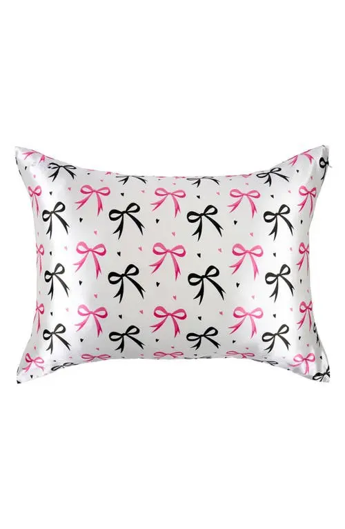 BLISSY Mulberry Silk Pillowcase - Dancing Bows