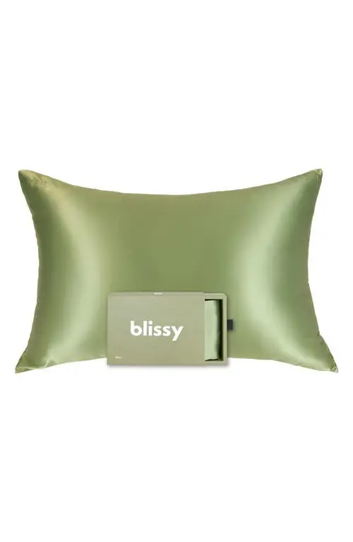 BLISSY Mulberry Silk Pillowcase - Olive