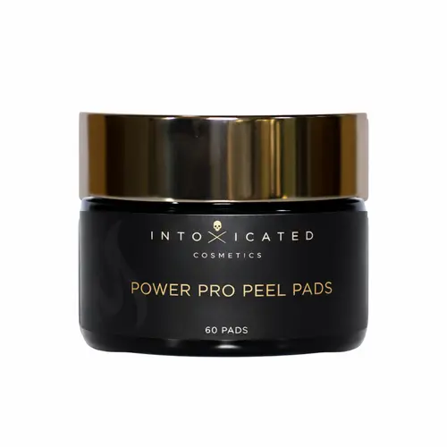 INTOXICATED COSMETICS Power Pro Peel Padspotent Multi-acid Formula For Visible Skin Renewal & Exfoliation With Tca, Glycolic Acid - Clear