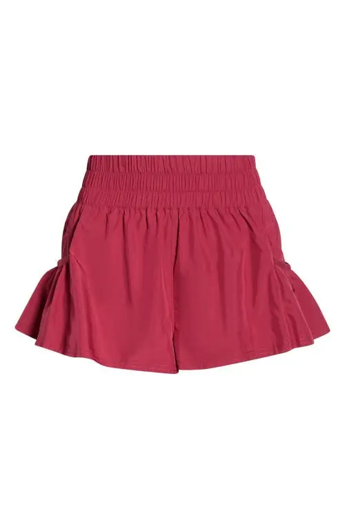 Free People Frilly Shorts - Brick