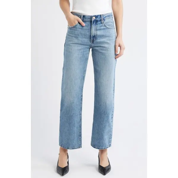PISTOLA Lexi Distressed Crop Barrel Jeans - Metropolis