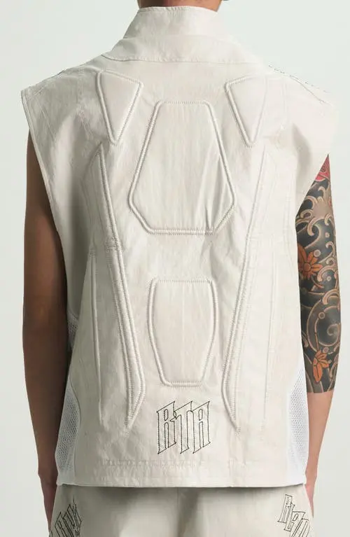 RtA Faux Leather Biker Vest