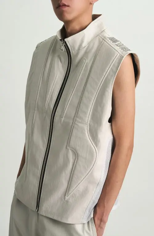 RtA Faux Leather Biker Vest