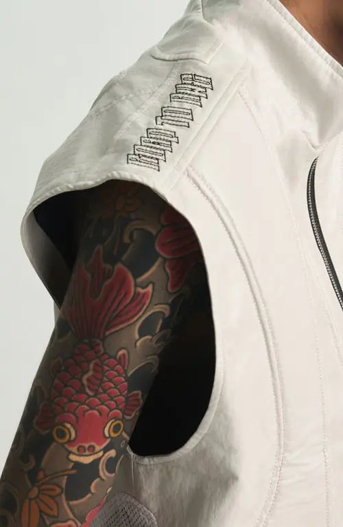 RtA Faux Leather Biker Vest