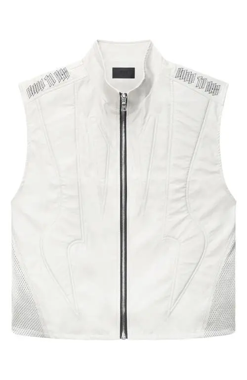 RtA Faux Leather Biker Vest