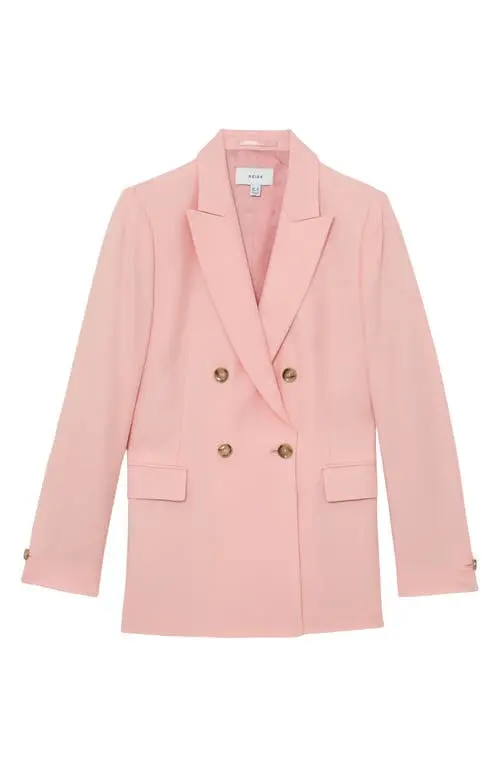 REISS Magda Double Breasted Blazer - Pink