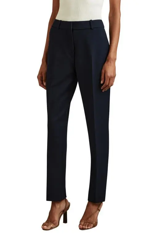REISS Gabi Slim Fit Pants - Black