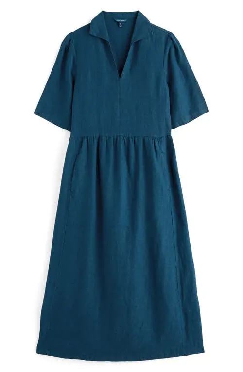 SEASALT CORNWALL Linen Midi Shirtdress
