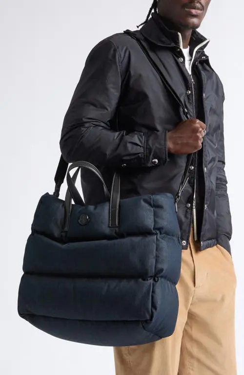 Moncler Caradoc Quilted Denim Tote