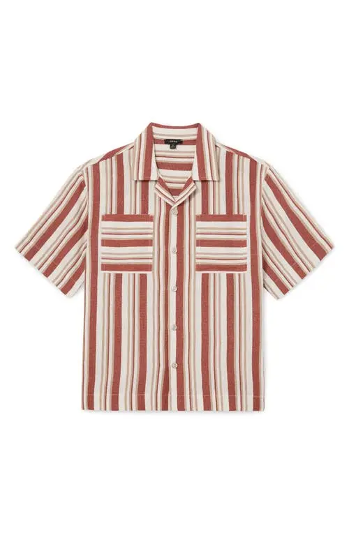 REISS Celeste Stripe Camp Shirt
