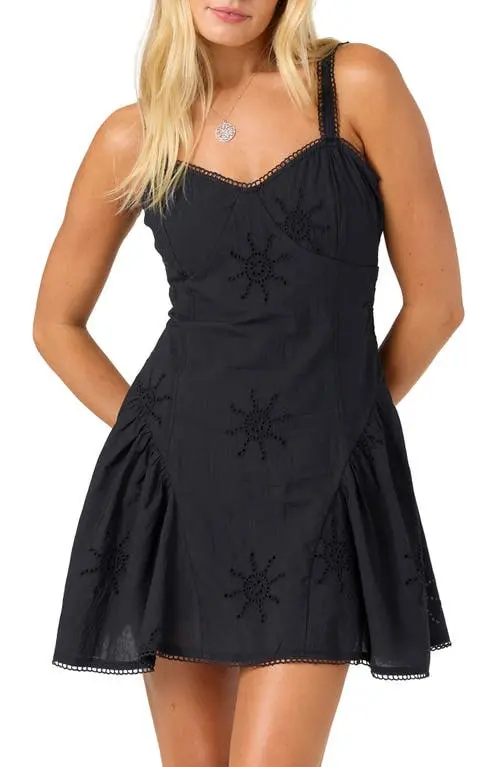 O'Neill Conor Sunshine Eyelet Minidress - Black