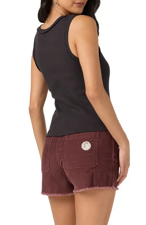 O'Neill Hattie Rib Henley Tank - Black