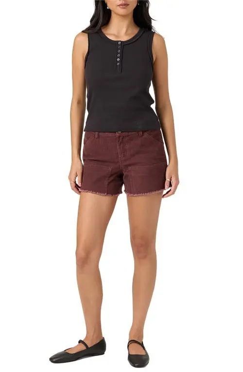 O'Neill Hattie Rib Henley Tank - Black