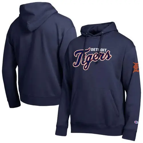 Champion Detroit Tigers All Star Wordmark Hoodie - Navy