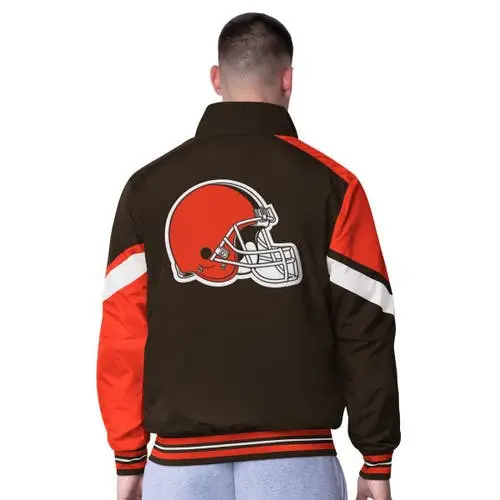G-III EXTREME Cleveland Browns Reversible Full-zip Jacket