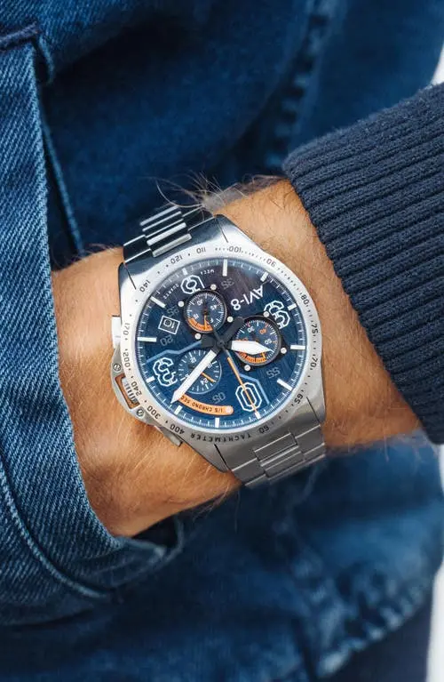 AVI-8 P-51 Mustang Blakeslee Chronograph Watch With Bracelet
