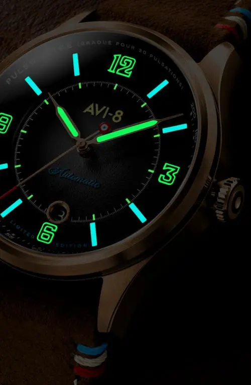 AVI-8 P-51 Mustang Blakeslee Chronograph Watch With Bracelet
