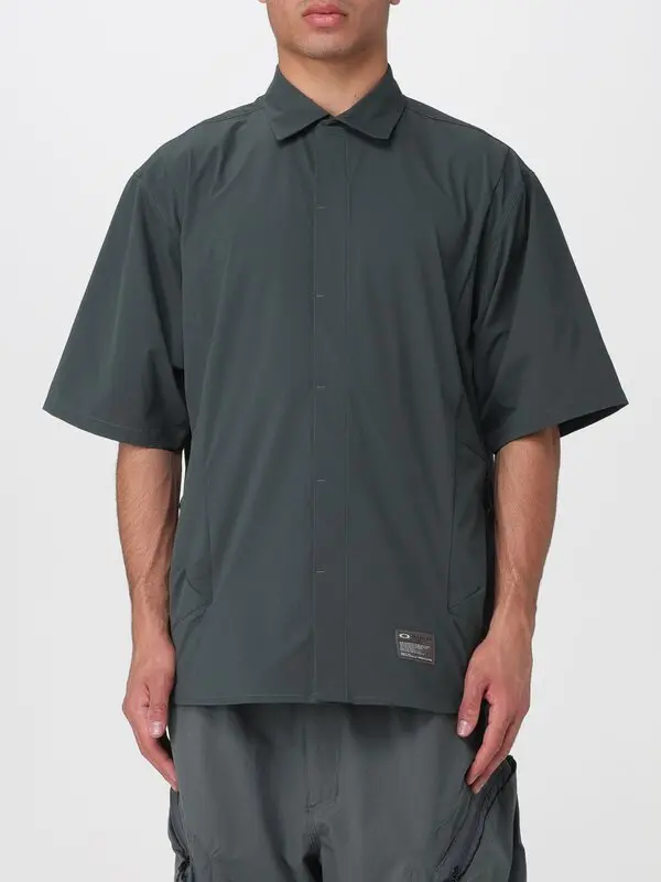 Oakley Short-sleeve Bowling Shirt In Technical Fabric