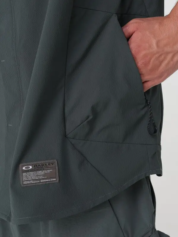 Oakley Short-sleeve Bowling Shirt In Technical Fabric