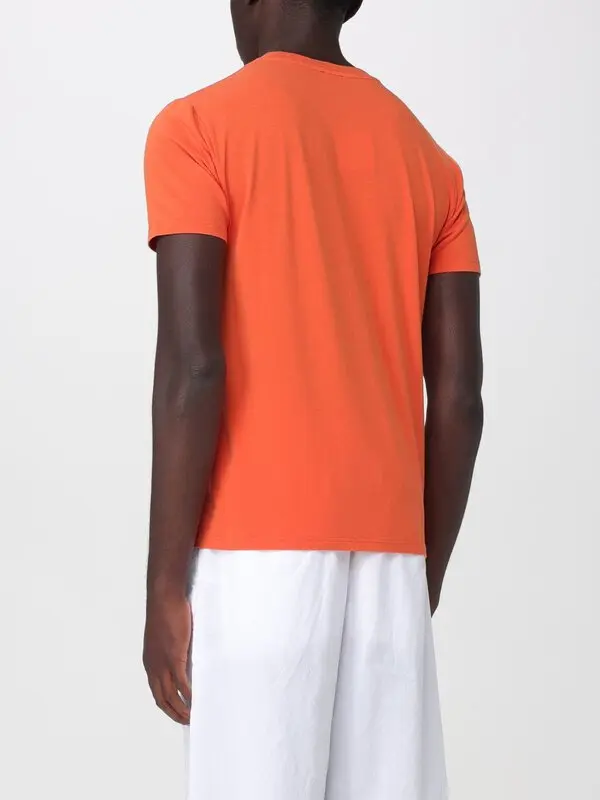 Moschino Teddy Bear Print Cotton T-shirt With Logo - Orange