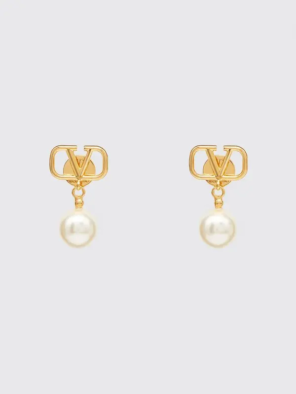 Valentino Garavani Pearl Drop Earrings - Cream